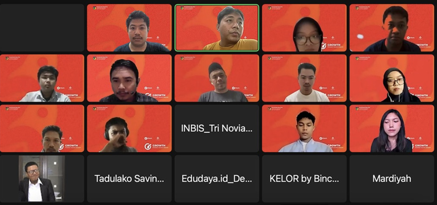 16 Tim Startup yang lolos seleksi administrasi lanjut ke tahap interview pitching dilakukan ...